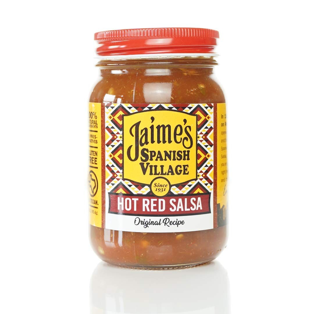Jaimes Spanish Village Salsa Hot – Tiny Grocer